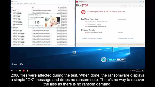 Ranstop blocks Umaru, a Japanese ransomware - Temasoft