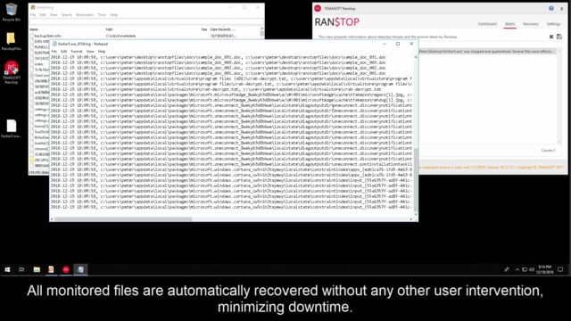 Ranstop blocks Gerber ransomware - Temasoft