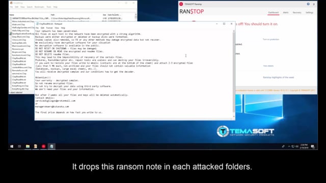 Ranstop stops Clop ransomware - Temasoft