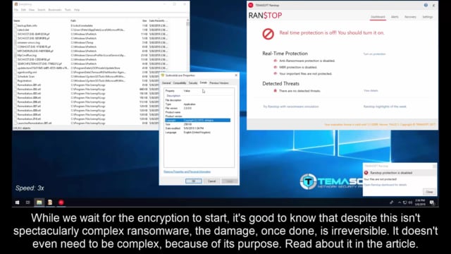 Ranstop stops Sodinokibi ransomware - Temasoft